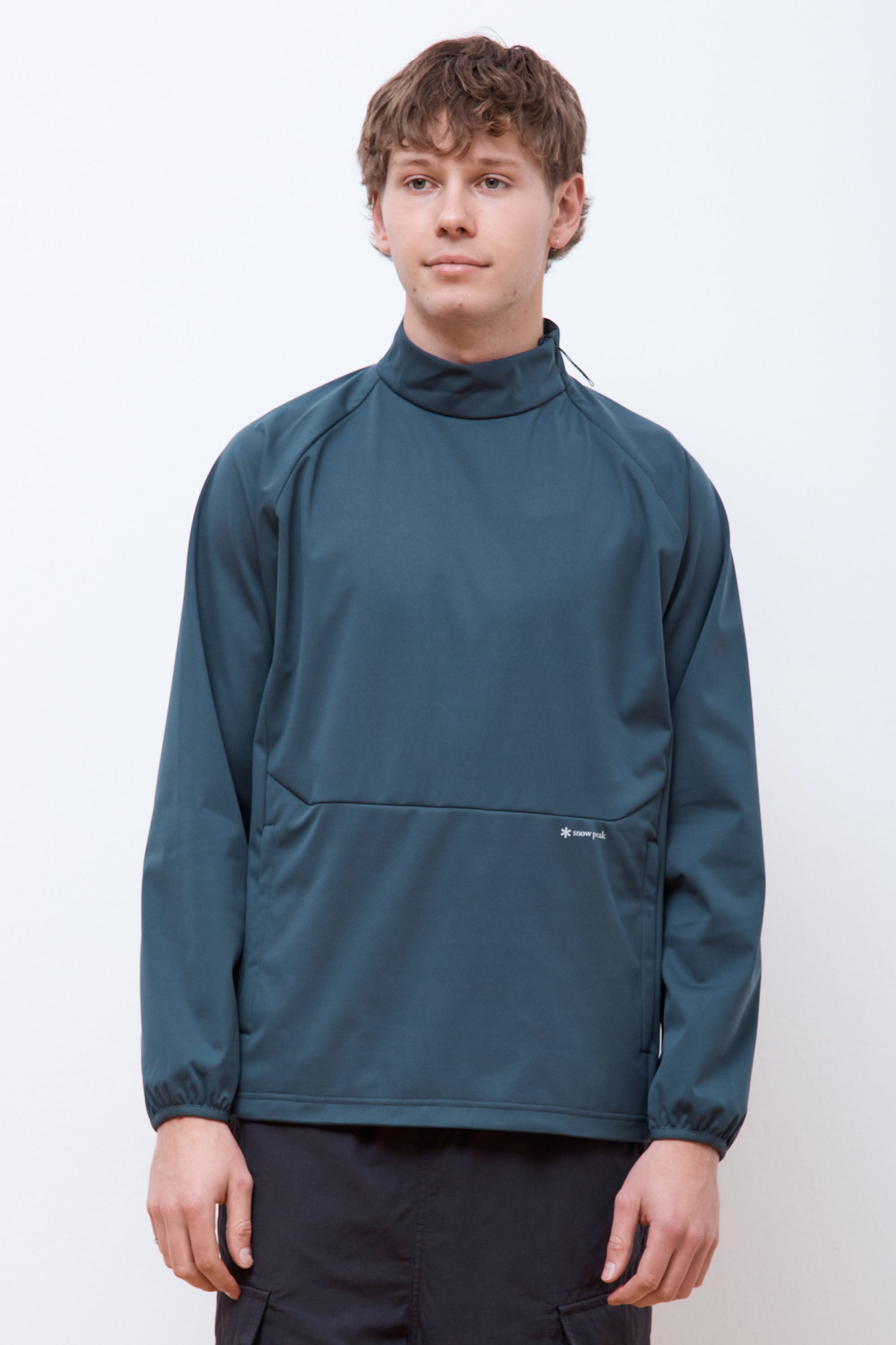 Snow Peak Lightweight Softshell Pullover Slate Blue