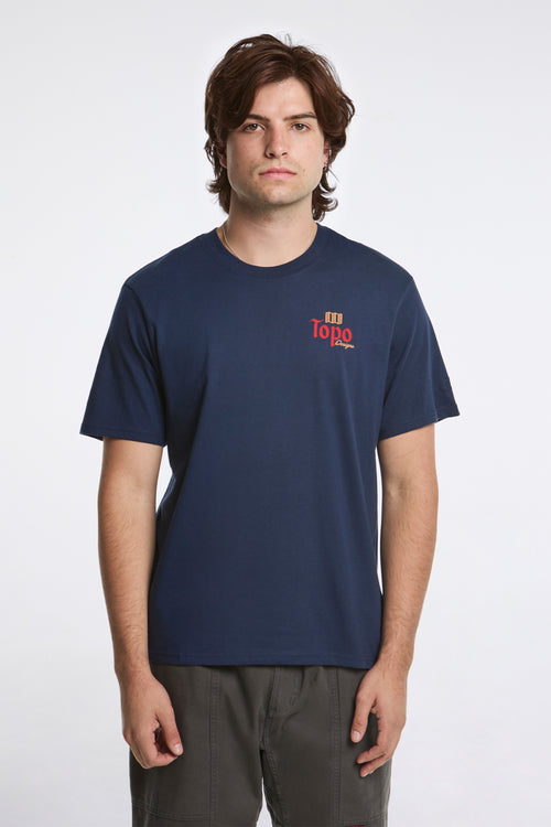 Topo Designs Draft Tee Mens Midnight | HAVN