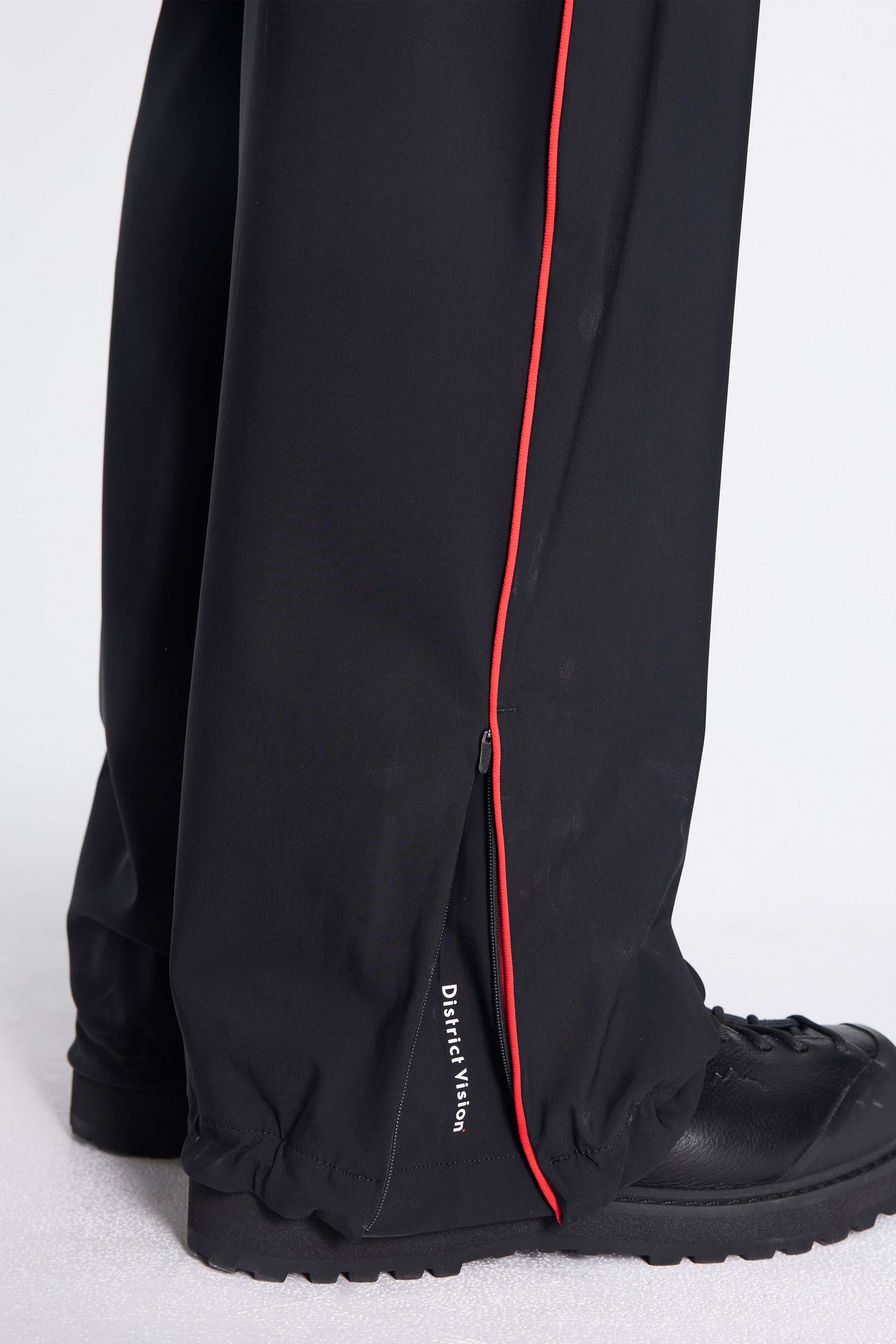 District Vision Wide Leg Track Pants Black