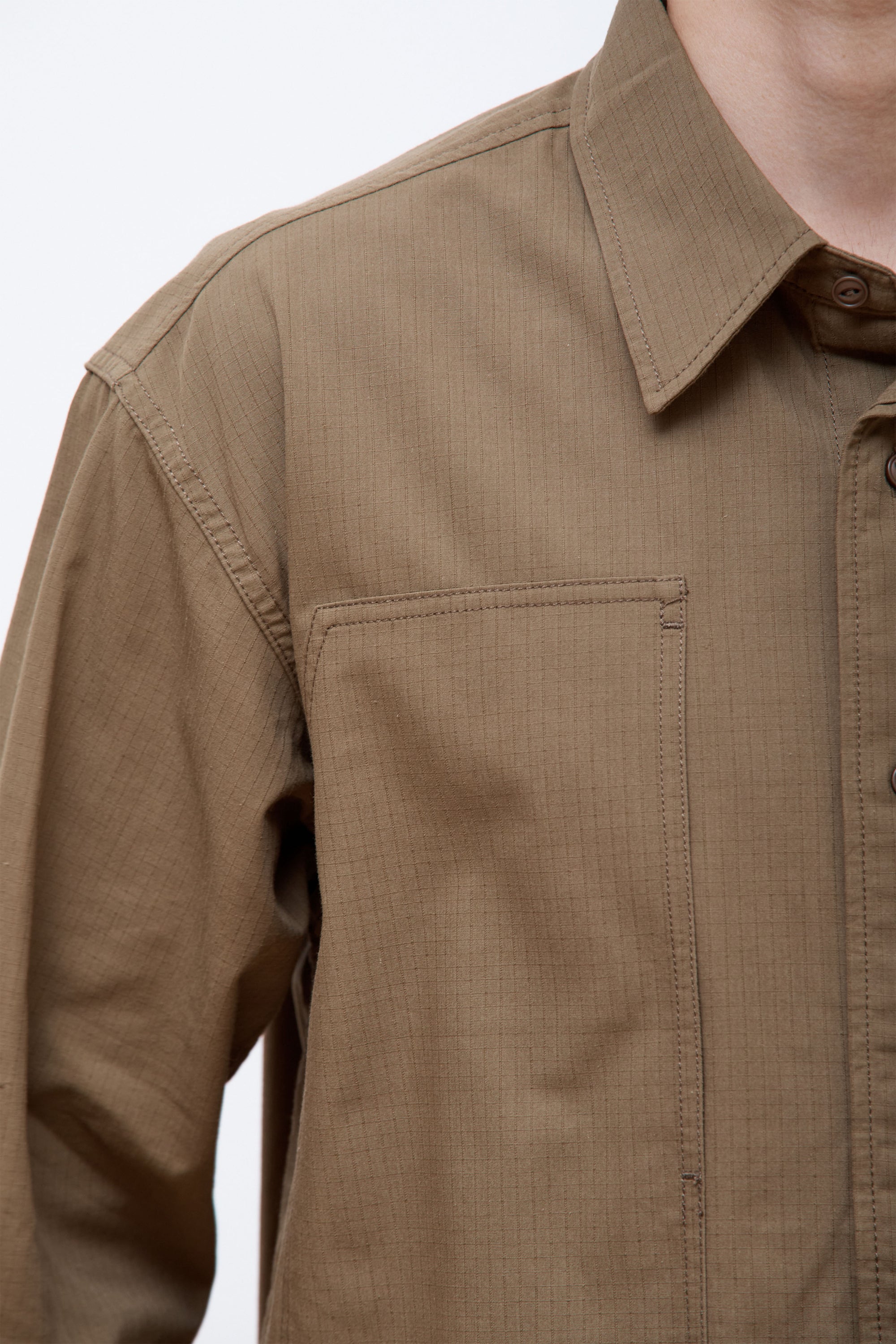 Snow Peak Takibi Light Ripstop Shirt L/S Khaki