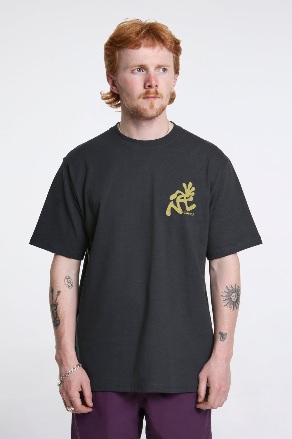 Gramicci Running Man Tee Green/Black | HAVN