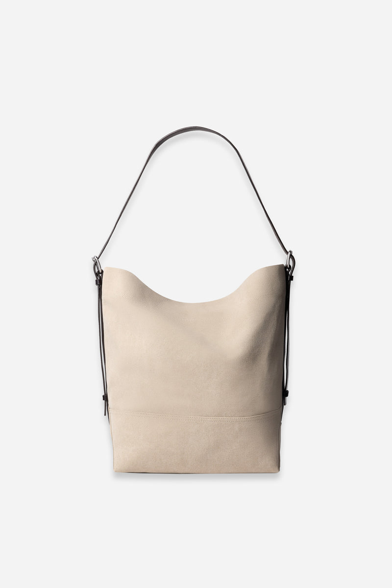 Lemaire Belted Tote Bag Dark Linen