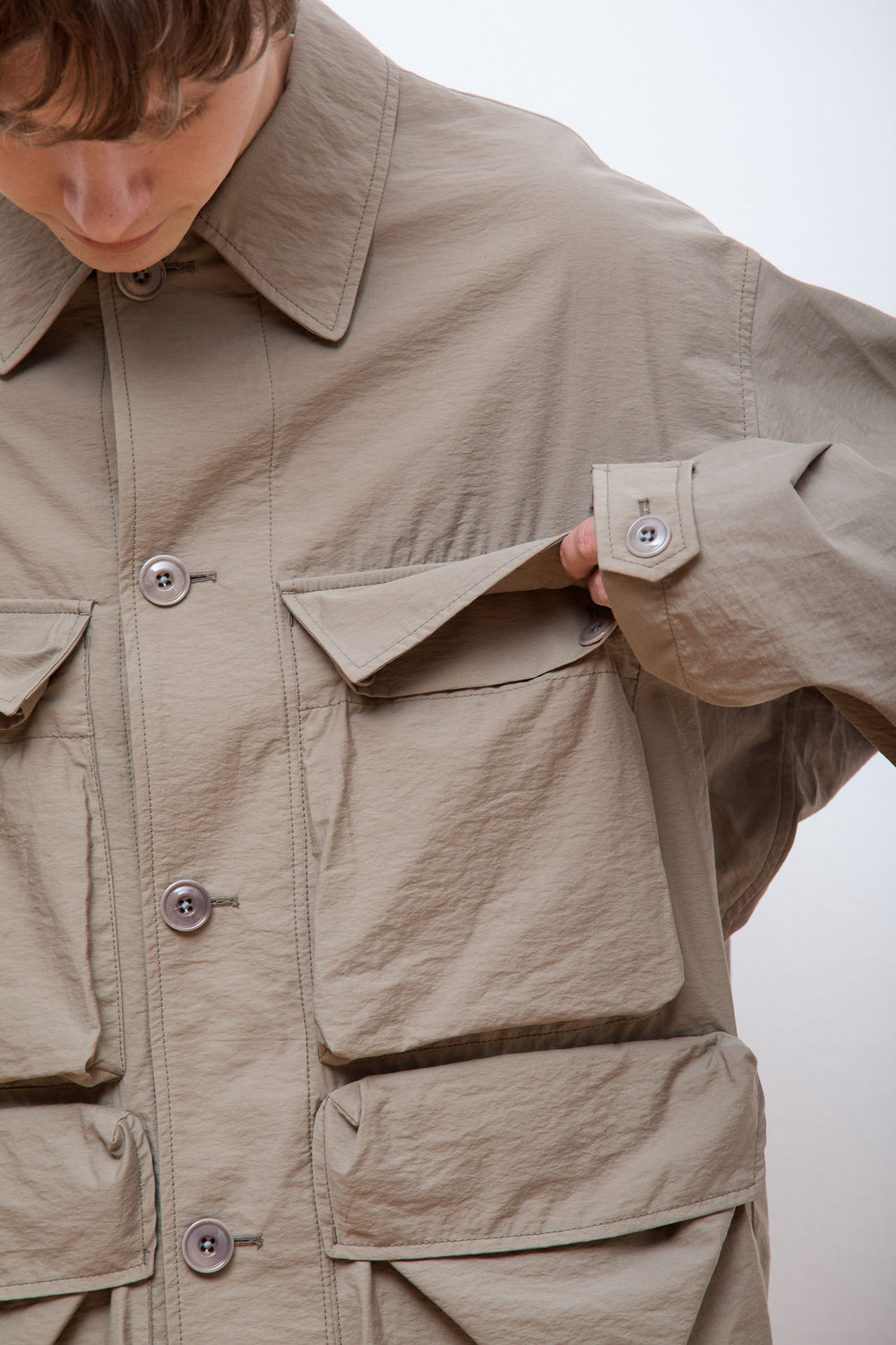 Lemaire Light Field Jacket Dusty Khaki